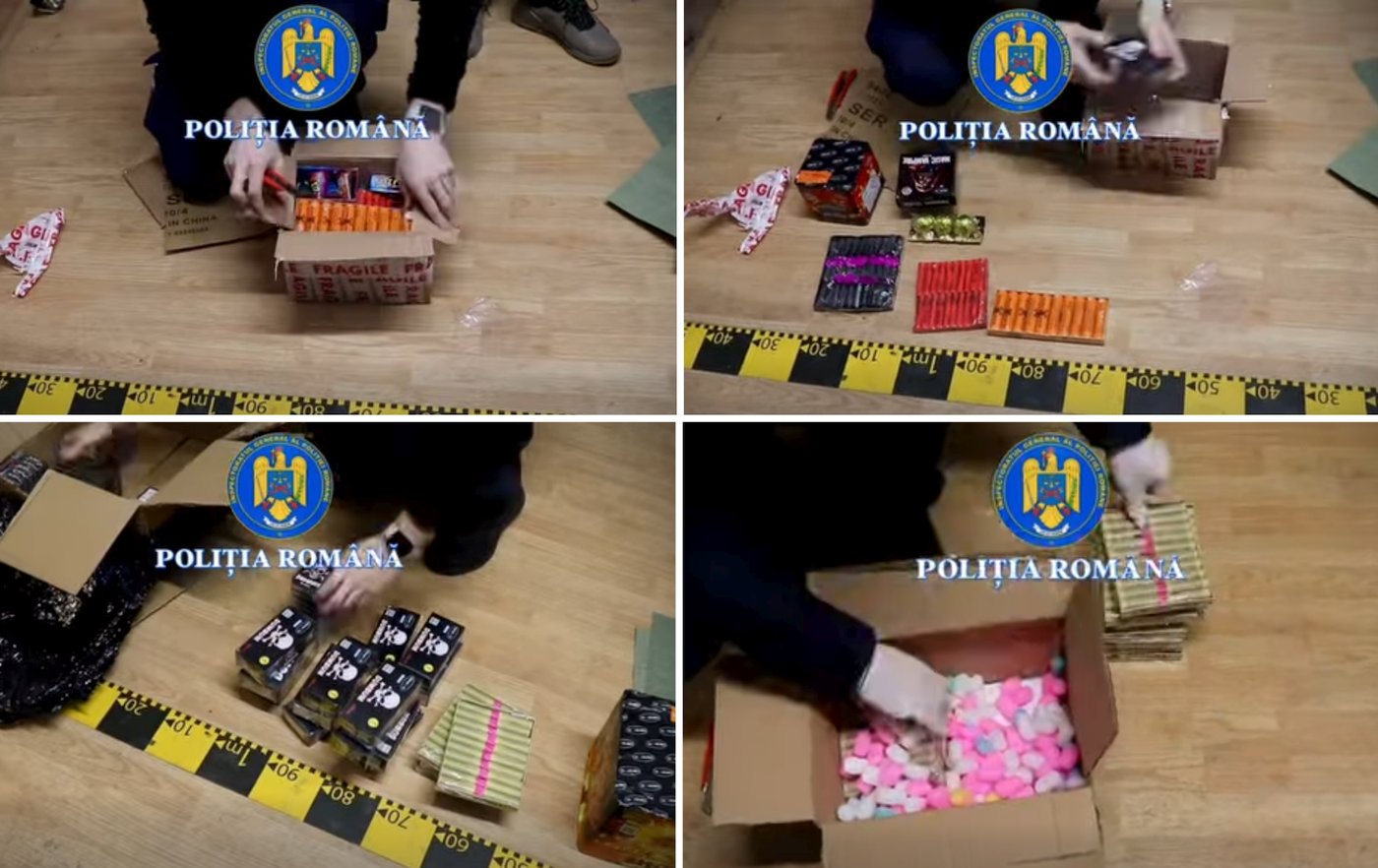 IPJ Covasna: peste 150 kg de petarde și artificii ilegale confiscate